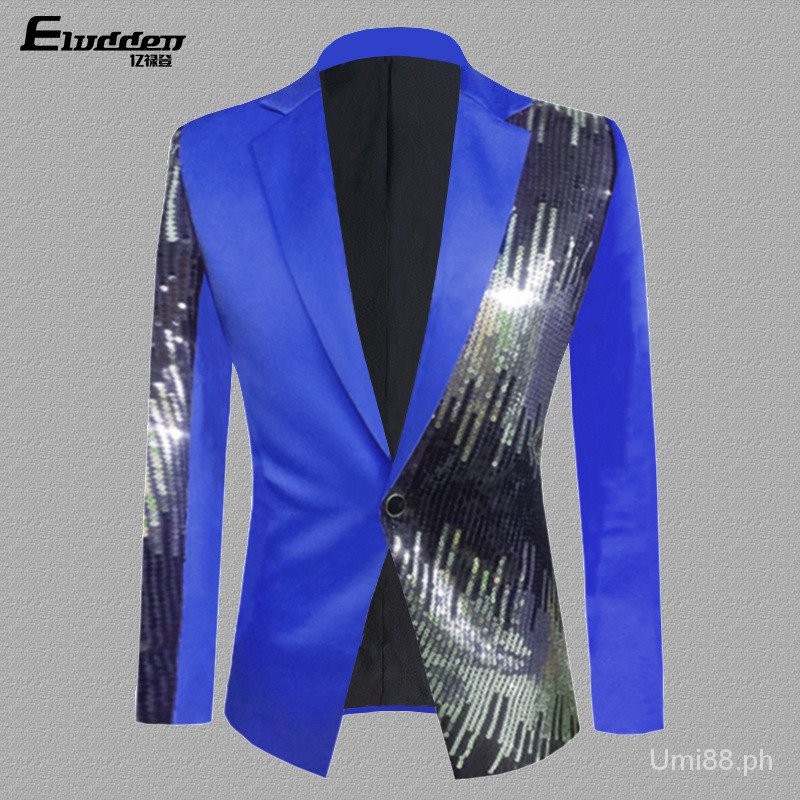 [Boutique Suit]Men's blazer Men's Costume Jacket Nightclub Singer ...