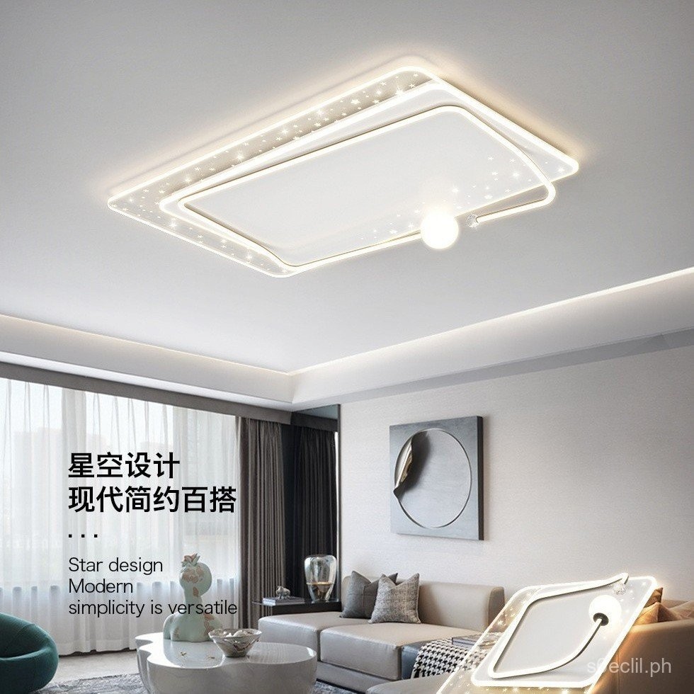 New Starry Sky led Ceiling Lamp Modern Nordic Rectangular Dislocation ...