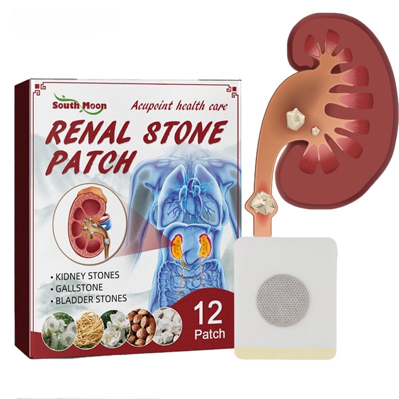 12Pcs/Box Kidney Stones Removal Patch Treat Gallstones Body Detox ...