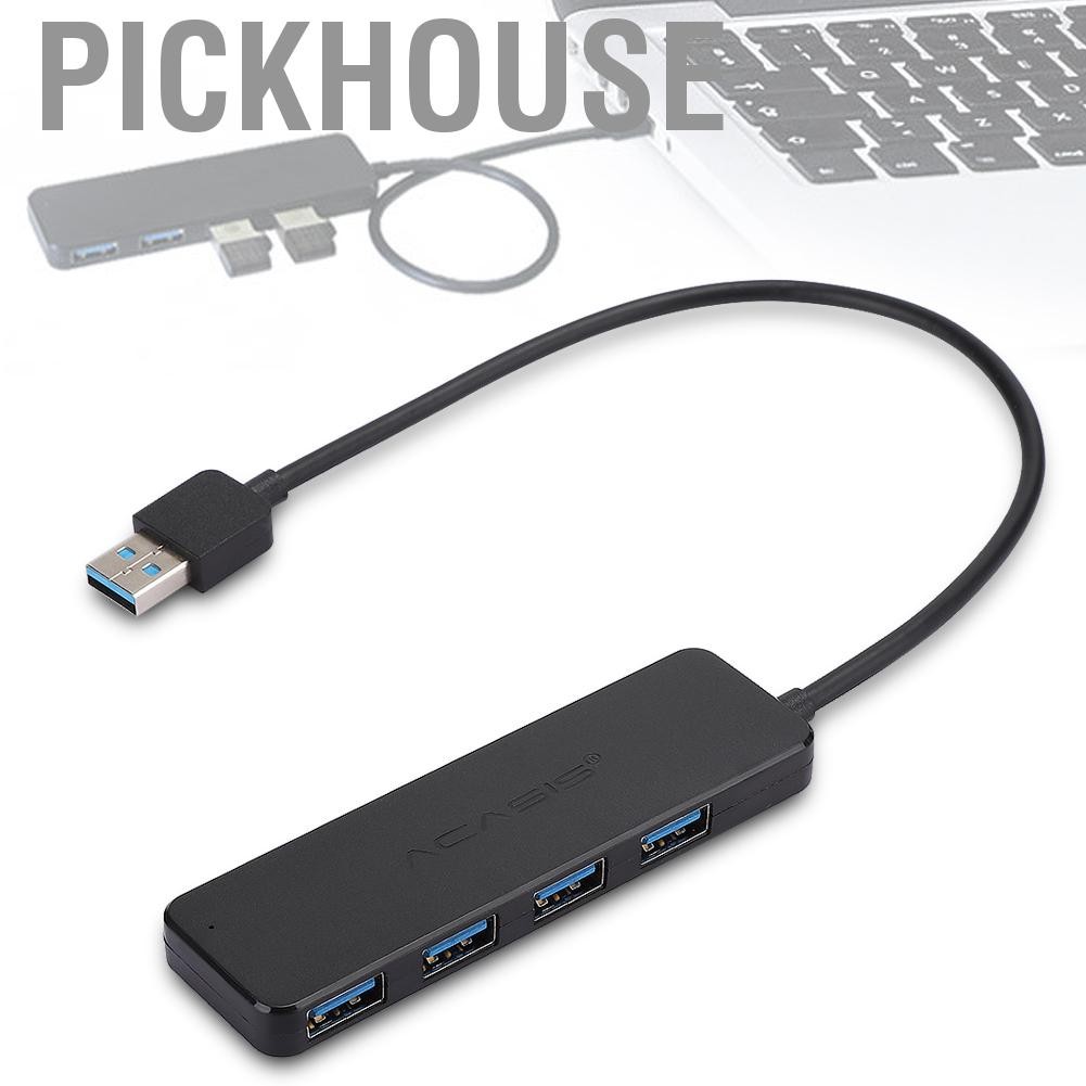 Pickhouse 4-port 5Gbps USB3.0 Hub 4-in-1 USB Docking Station Portable ...