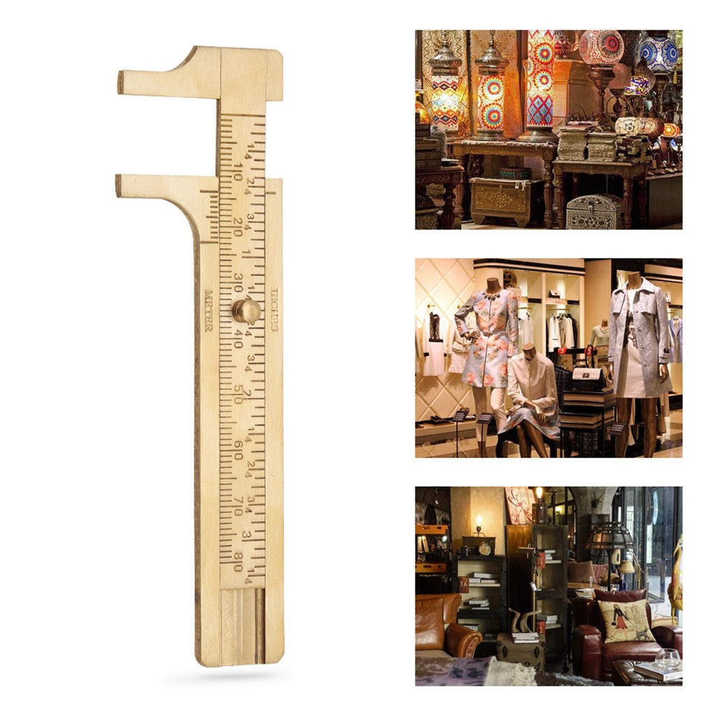 Spr-1pc Brass Sliding Gauge Vernier Caliper Ruler Measuring Tool Double ...