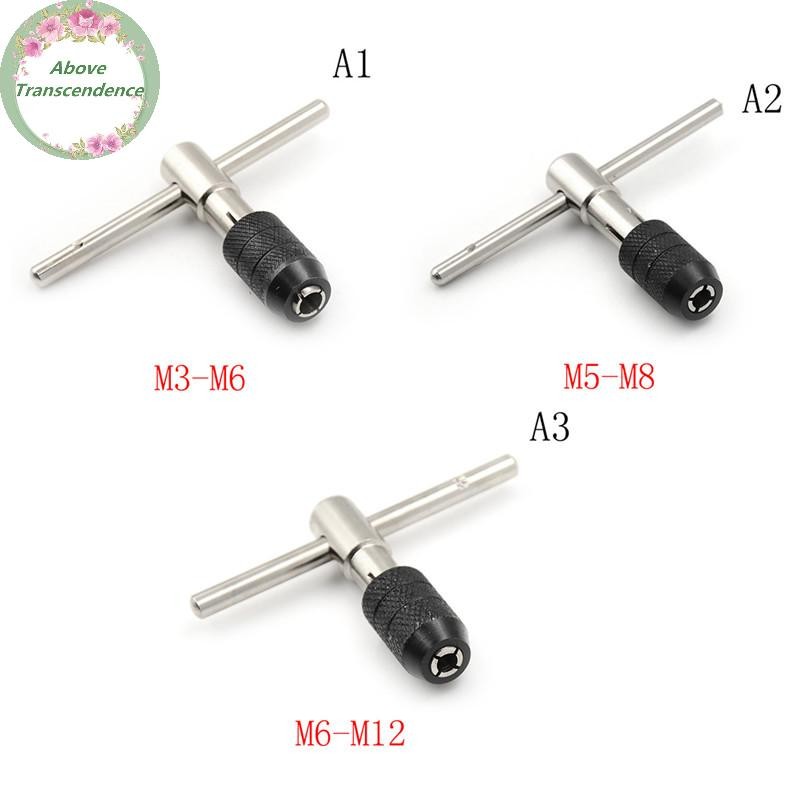Above Adjustable Ratcheg T-Handle Tap Wrench M3-M6/M5-M8/M6-M12 Reamer Hand Tool PH | Shopee ...