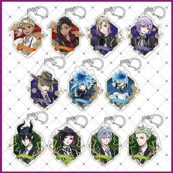 HT2 Twisted Wonderland Keychain Anime Keyring Character Acrylic Bag ...