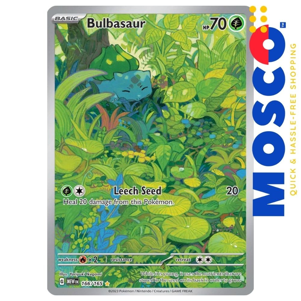 Bulbasaur - 166/165 Pokemon 151 | Pokemon TCG | Shopee Philippines