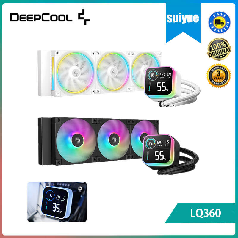 Deepcool LQ360 water-cooled CPU cooler, digital display rotating screen integrated water cooling ...