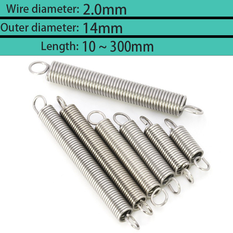 304 stainless steel spring opening and closing hook tension spring. The ...