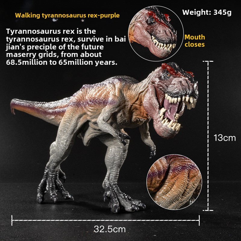 Tyrannosaurus Rex, Dinosaur Toy, Realistic Soft Rubber Dinosaur Toy ...