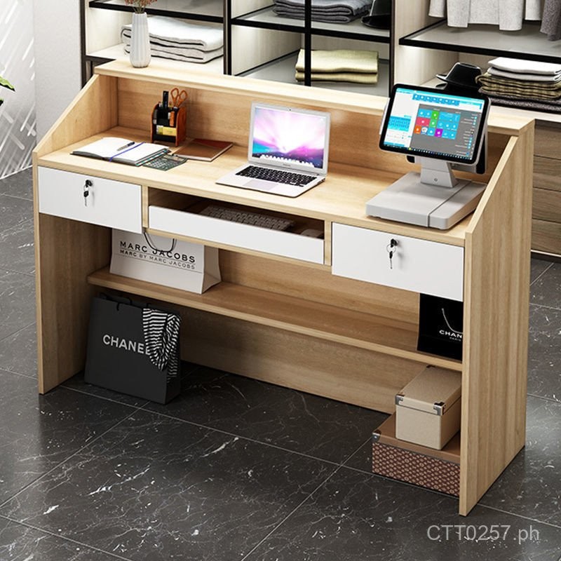 Minimalist Bar Table Front Desk Bar Counter Cashier Desk Reception Desk ...