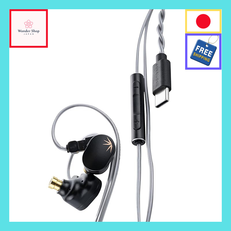 Water Moon Rain MoonDrop CHU II DSP Earphones - HIFI Wired Earphones with USB Type-C, In-Ear ...