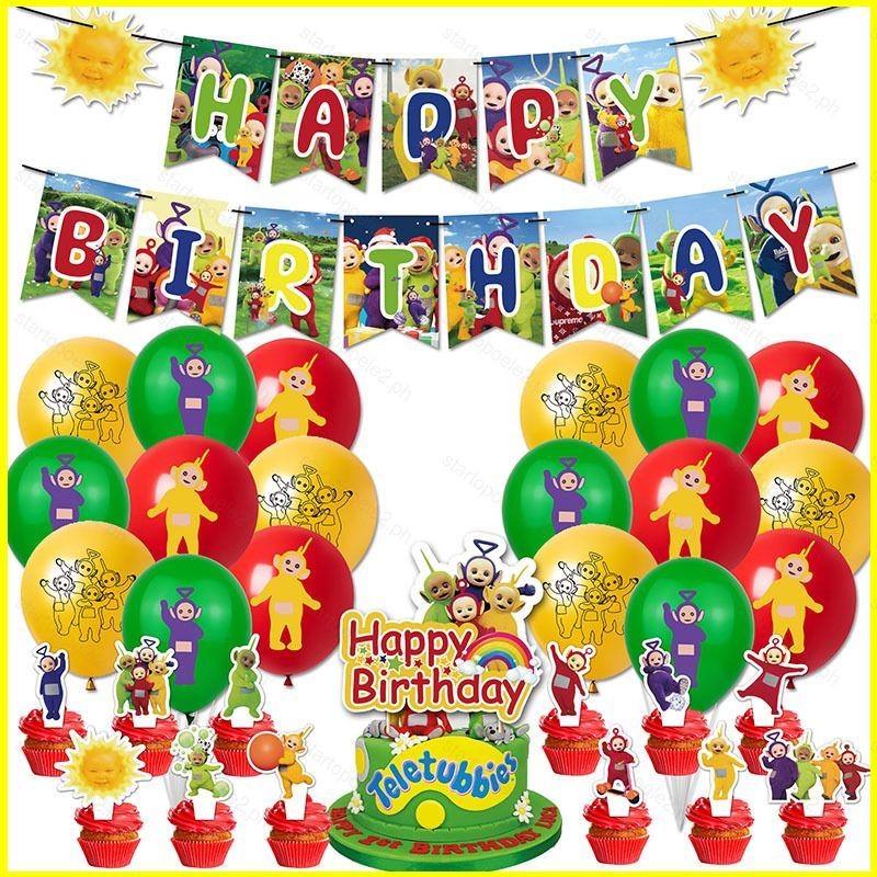 ST2 Teletubbies theme kids birthday party decorations banner cake ...