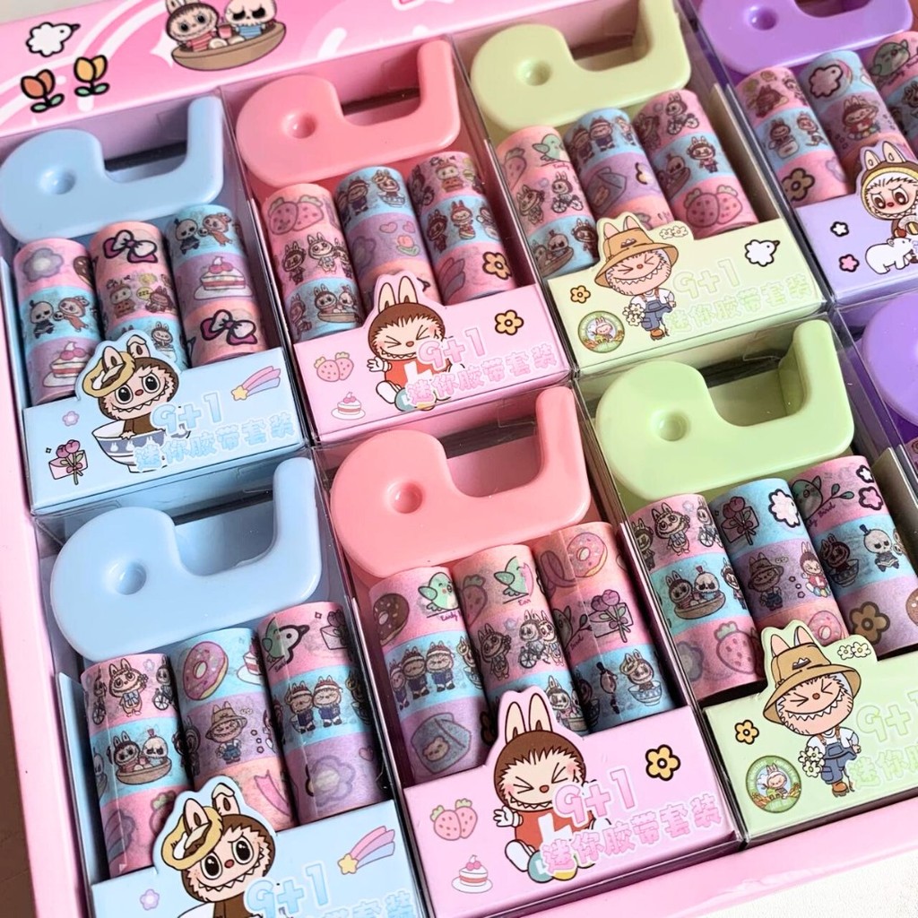 Mini WASHIE TAPE CUTE LABUBU stationery stationery school supplies cfc ...