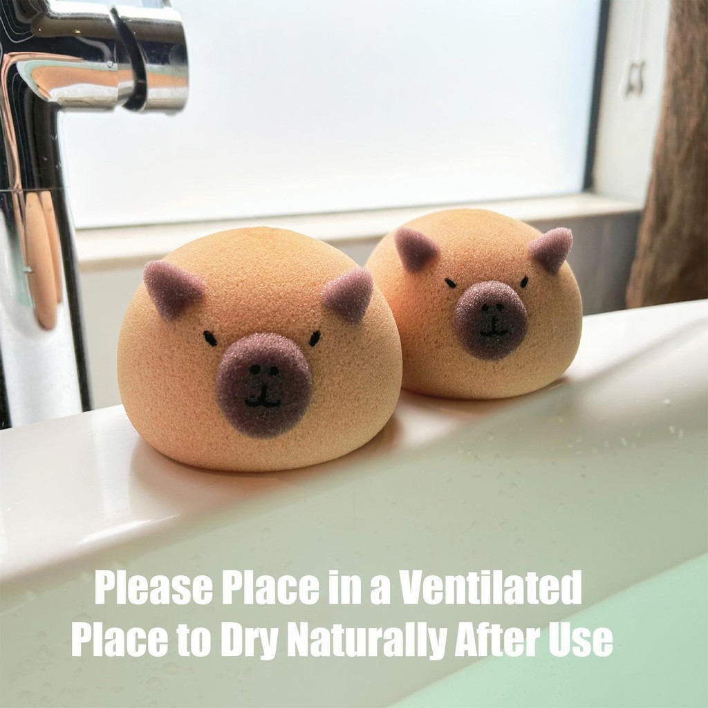 Capybara Bath Sponge Capybara Cleaning Sponge Comfortable Bath Sponge ...