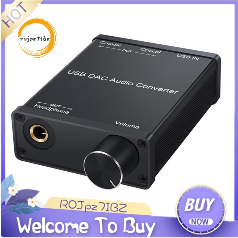 USB DAC Audio Converter Adapter with Headphone Amplifier USB to Coaxial ...