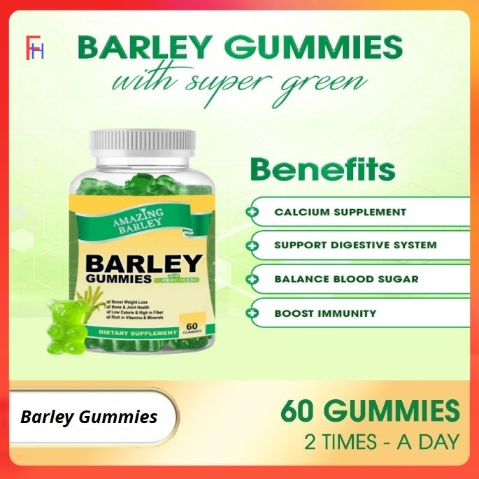 FH STORE Barley Gummies - 60 gummies per bottle | Shopee Philippines