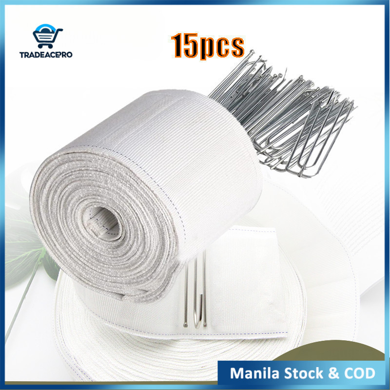 6Meter Curtain Pleater Tape with Hook Kit 15Pcs Curtain Pleater Hook ...