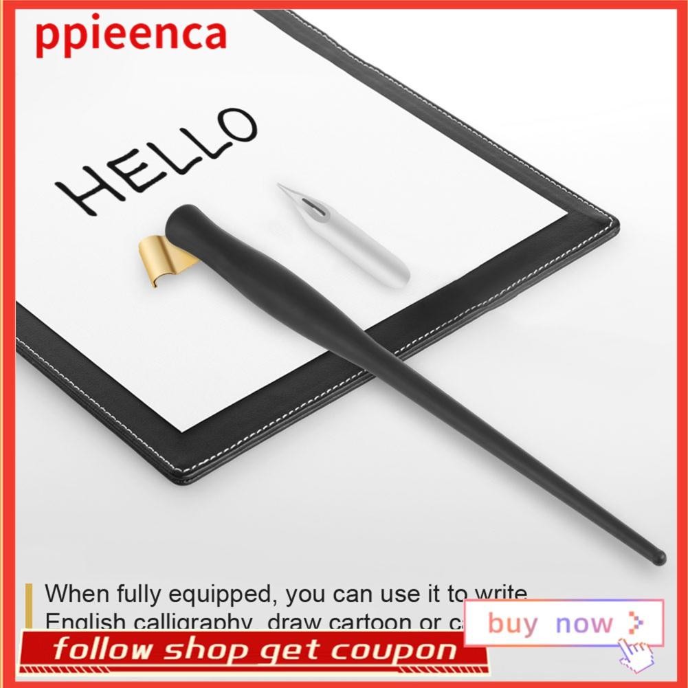 Ppieenca Plastic And Metal Calligraphy Nib Holder Dip Pen Write English ...