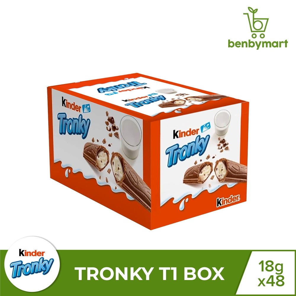 Kinder Tronky T1 Milk Chocolate Biscuit (Set of 48's) - with box ...