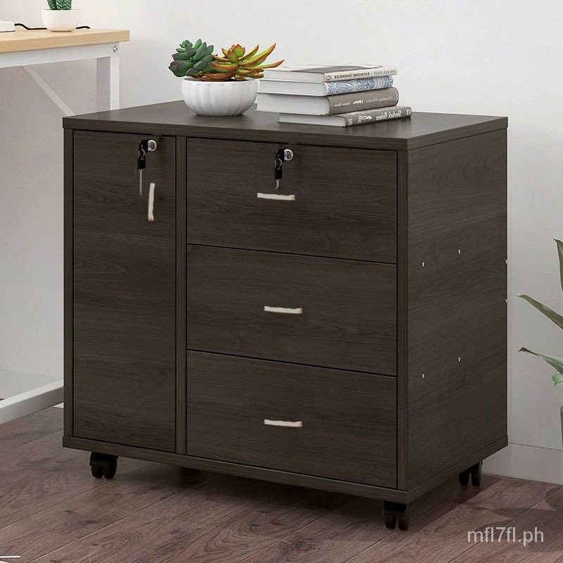Fashion Wooden Filing Cabinet Data Cabinet with Lock Drawer Office ...