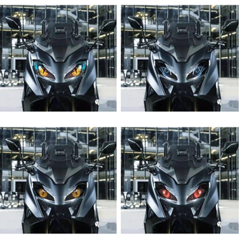 Motorcycle Accessories Front Fairing Headlight Guard Sticker Head light ...
