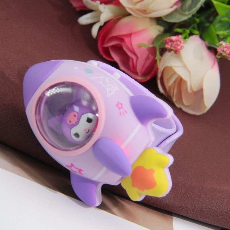 Sanrio Cartoon Children's Toy Watch Rocket Luminous Papa Circle ...