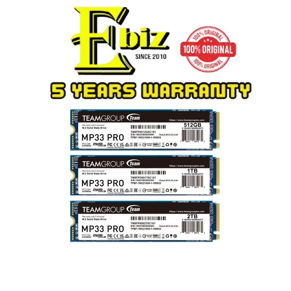 TEAM GROUP MP33 PRO M.2 2280 GEN3X4 PCIE SSD 512GB 1TB 2TB NVME SOLID ...