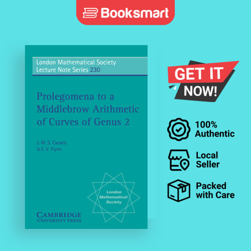 Prolegomena To A Middlebrow Arithmetic Of Curves Of Genus 2 - Paperback ...