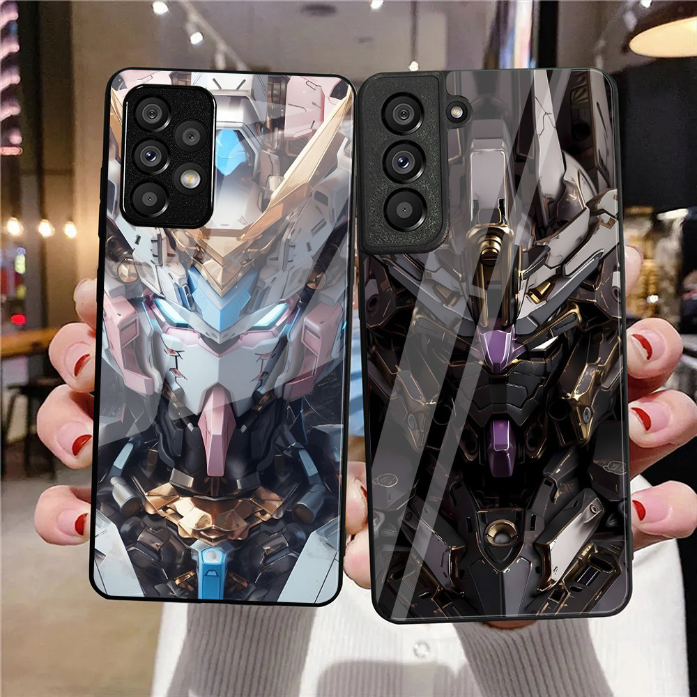 gundam 04 Tempered Glass Phone Case For Samsung Galaxy A10 A14 A16 A25 A35 A22 4G A32 A33 A34 ...
