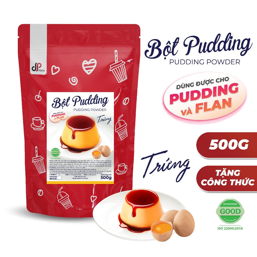 DPFOOD Egg Pudding Powder - 50G Individual Bag - Delicious, Soft and ...