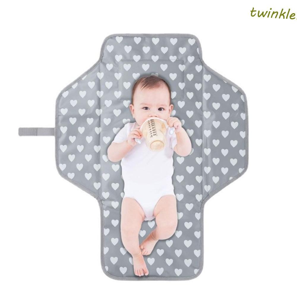 TWINKLE1 Diaper Changing Pad, Oxford Waterproof Travel Nappy Changing Mat, Durable Portable ...