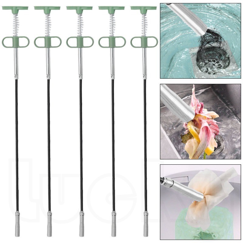 Sewer Pipe Unblocker Bendable - for Drain Toilet Washbasin Sink - Hair ...
