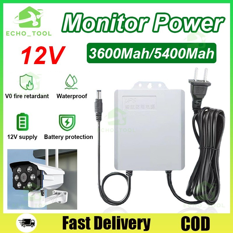 Uninterruptible Power Supply V380 PRO 12V 1.5A Mini UPS Battery Backup ...