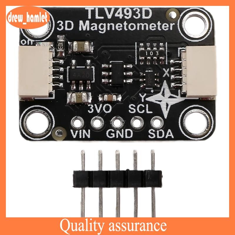 TLV493D Triple-Axis Magnetometer Module Compatible with STEMMA QT Qwiic ...