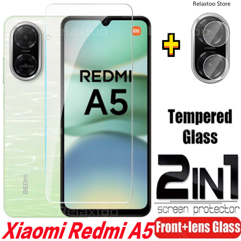 RedmiA5 2025 2in1 3D Curved Tempered Glass For Xiaomi Redmi A5 Plus ...