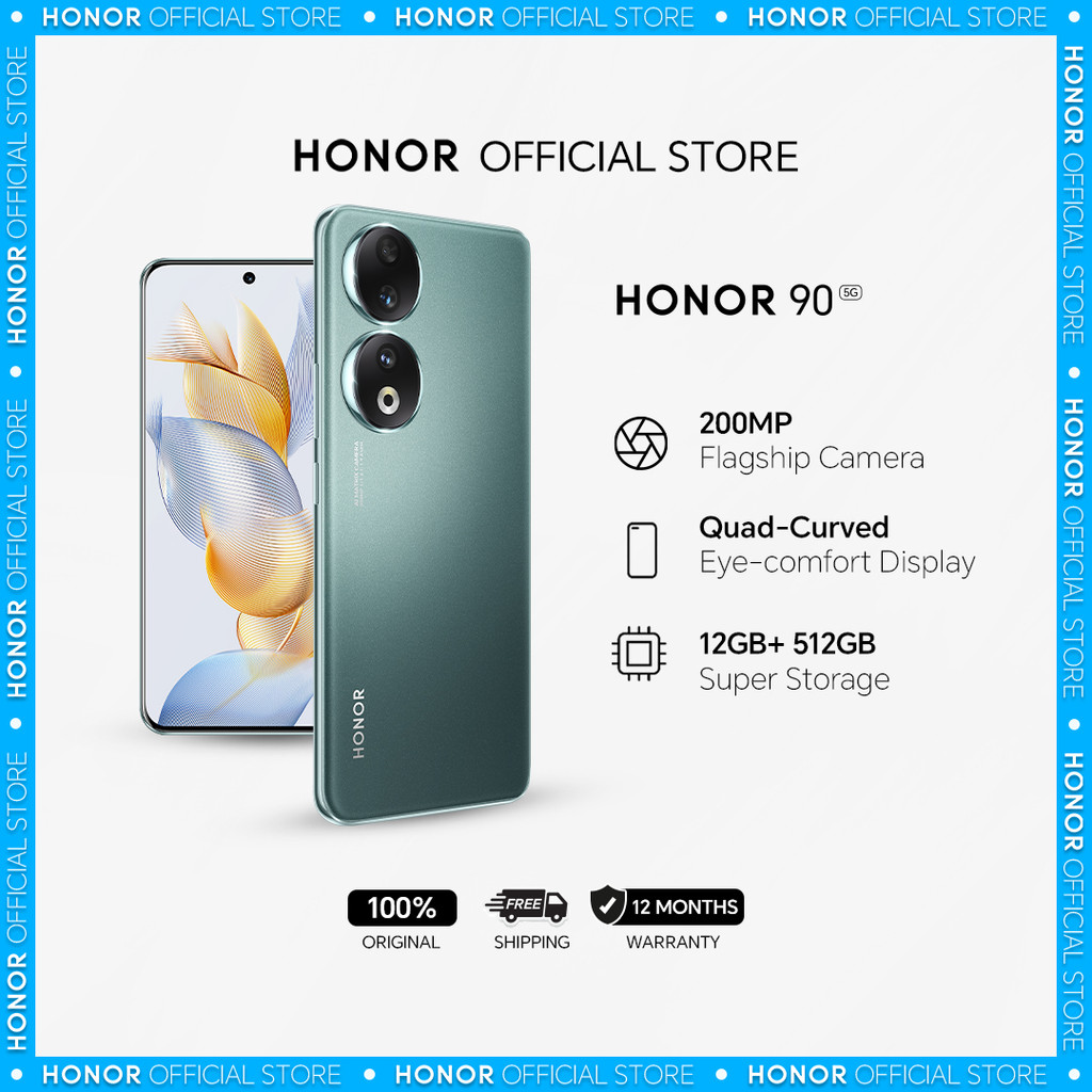 |PROMO| HÖNÖR 90 12GB + 512GB 5G Smartphone | 200MP Flagship Camera |M ...