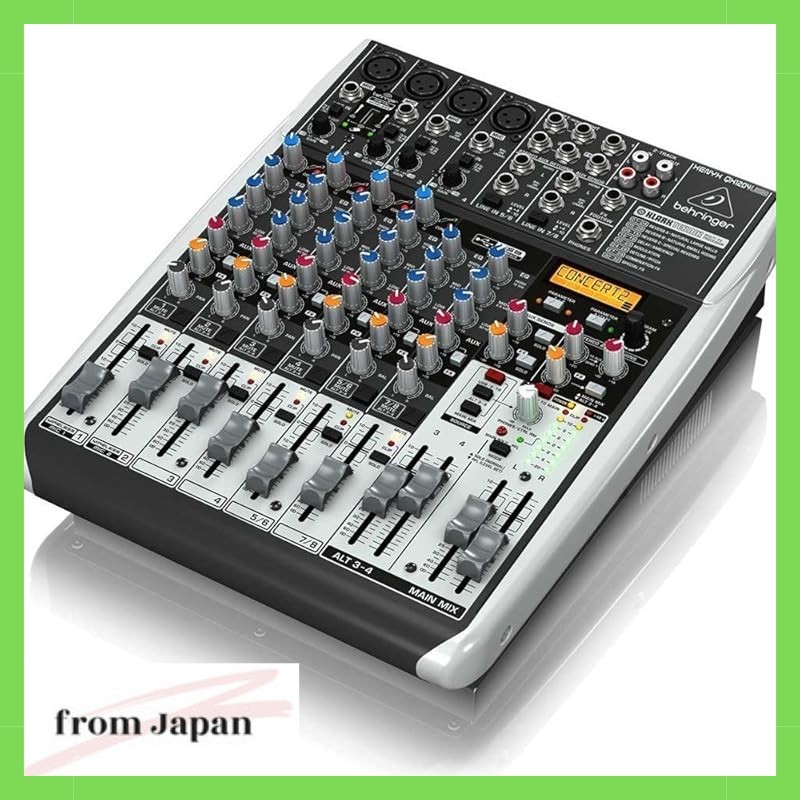 Behringer Analog Mixer 12 Channel 1-Knob Comp/Effect/USB Audio ...