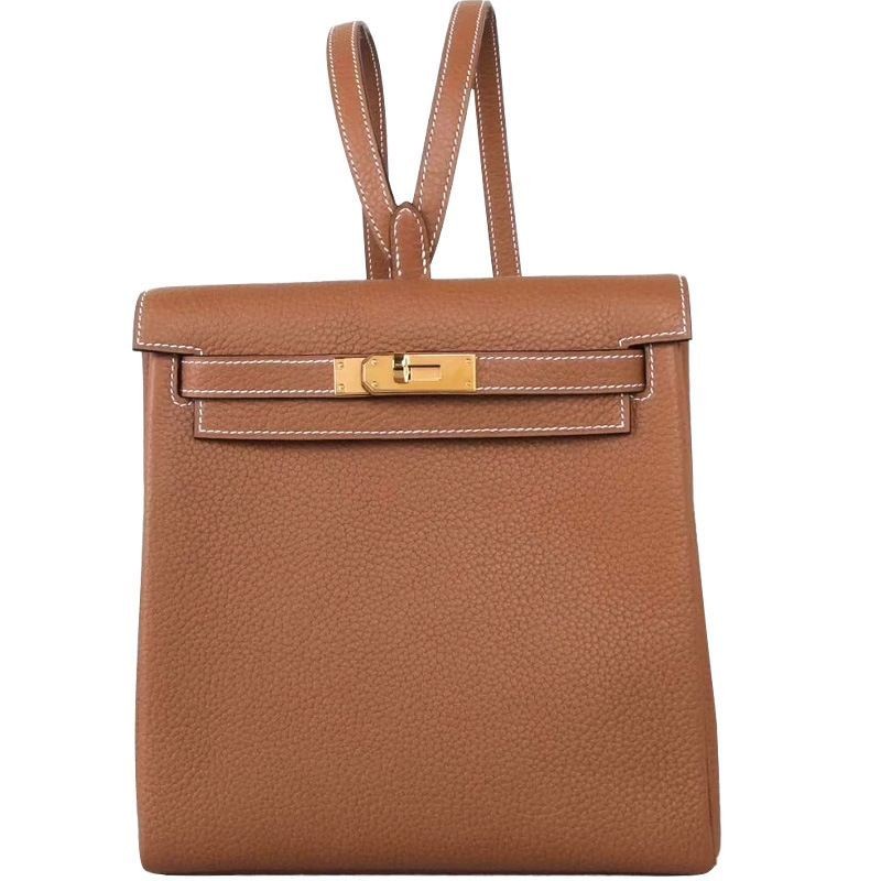 Fgg2023 New Style First Layer Leather Female Bag Lychee Pattern Kelly ...