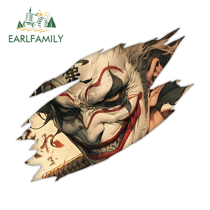 EARLFAMILY 13cm Joker Cartoon Tear Car Sticker Campervan Windows ...