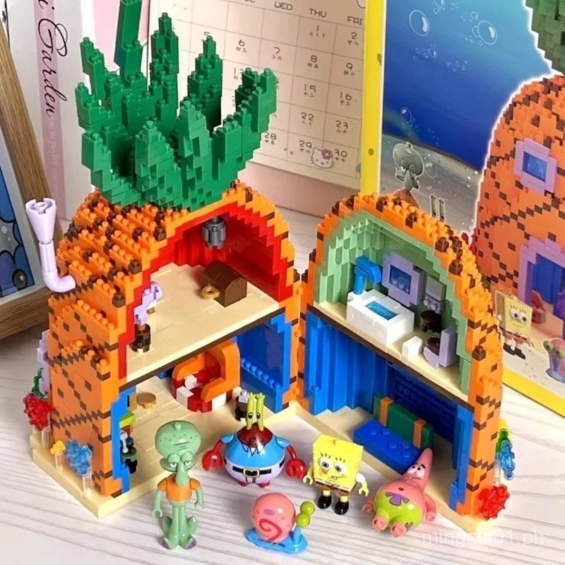 SpongeBob Series Pineapple House DIY Assembled Creative Gift Crab ...