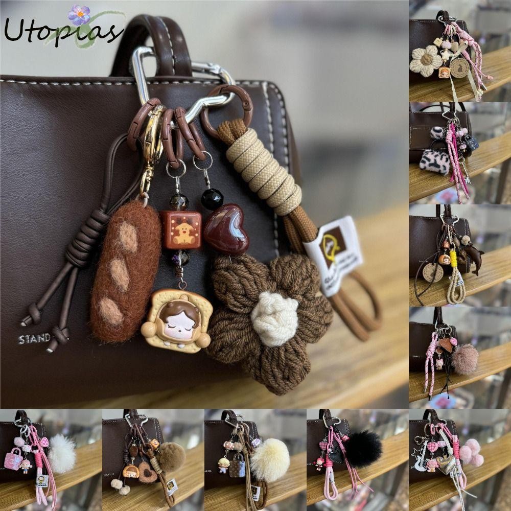 [UTOPIAS] Bag Charms, Miu Matching Color POP MART Cartoon Bag Pendant ...