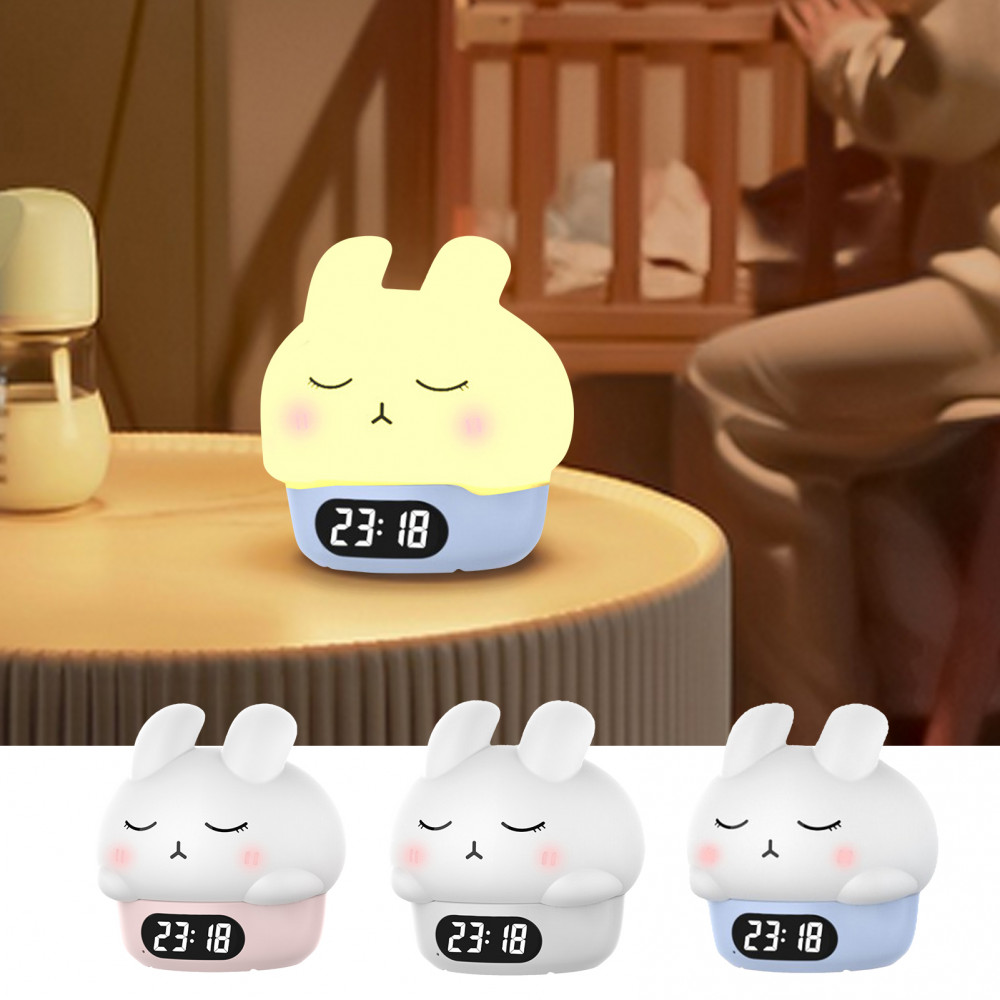 YL Kids Alarm Clock Rabbit - Sleep Training Night Lights , Rabbit ...
