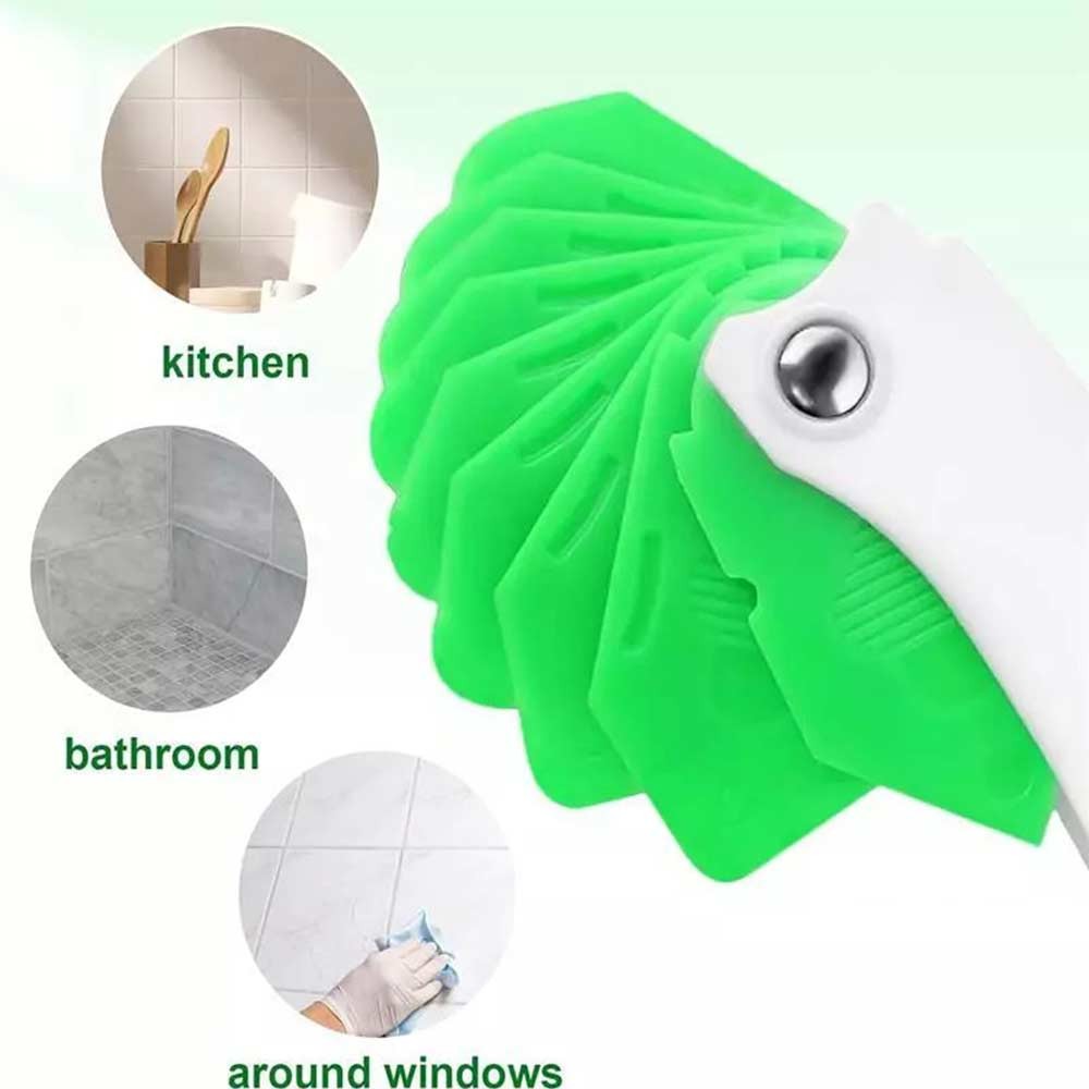 2pcs Upgraded 9-in-1 Folding Squeegee Silicone Seam Tool Silicone Caulk ...