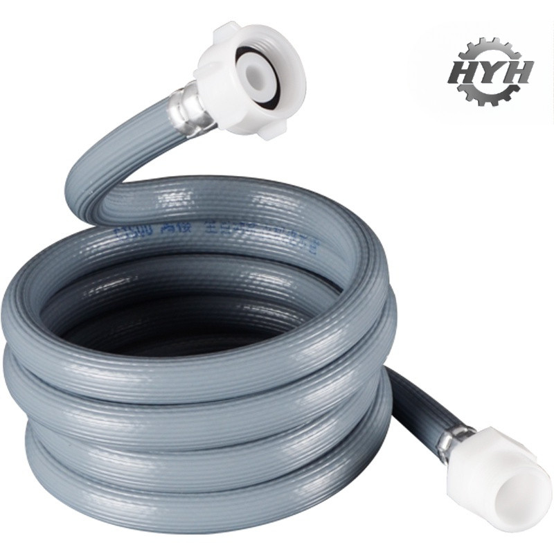 [HYH] 25mm Automatic Drum Washing Machine Water Inlet Butt Extension Pipe 3/4 Extension Hose 6 ...