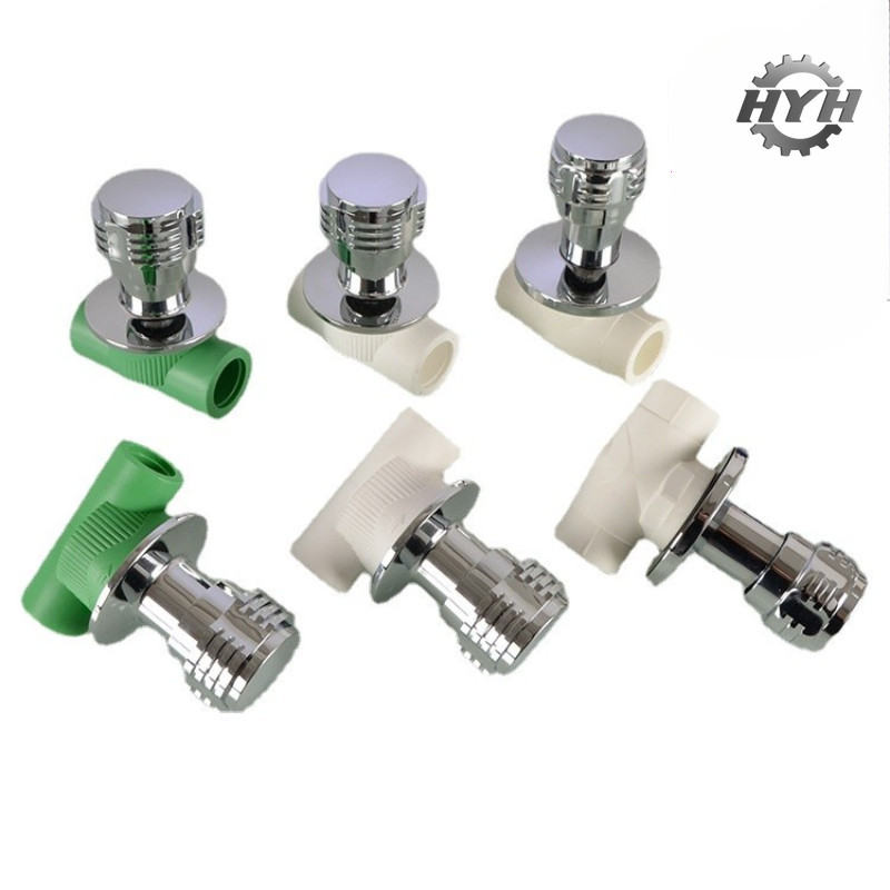 [HYH] 4 Points 6 Points PPR Dark Valve Quick Open Tap Water Pipe Switch ...