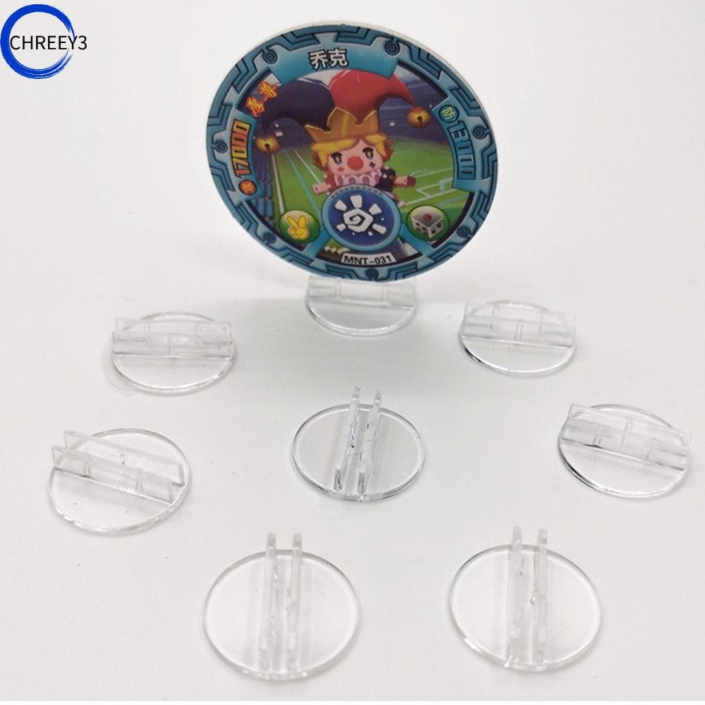 CHERRY3 50/100pcs Transparent Plastic Stand, 2mm Plastic Card Display ...