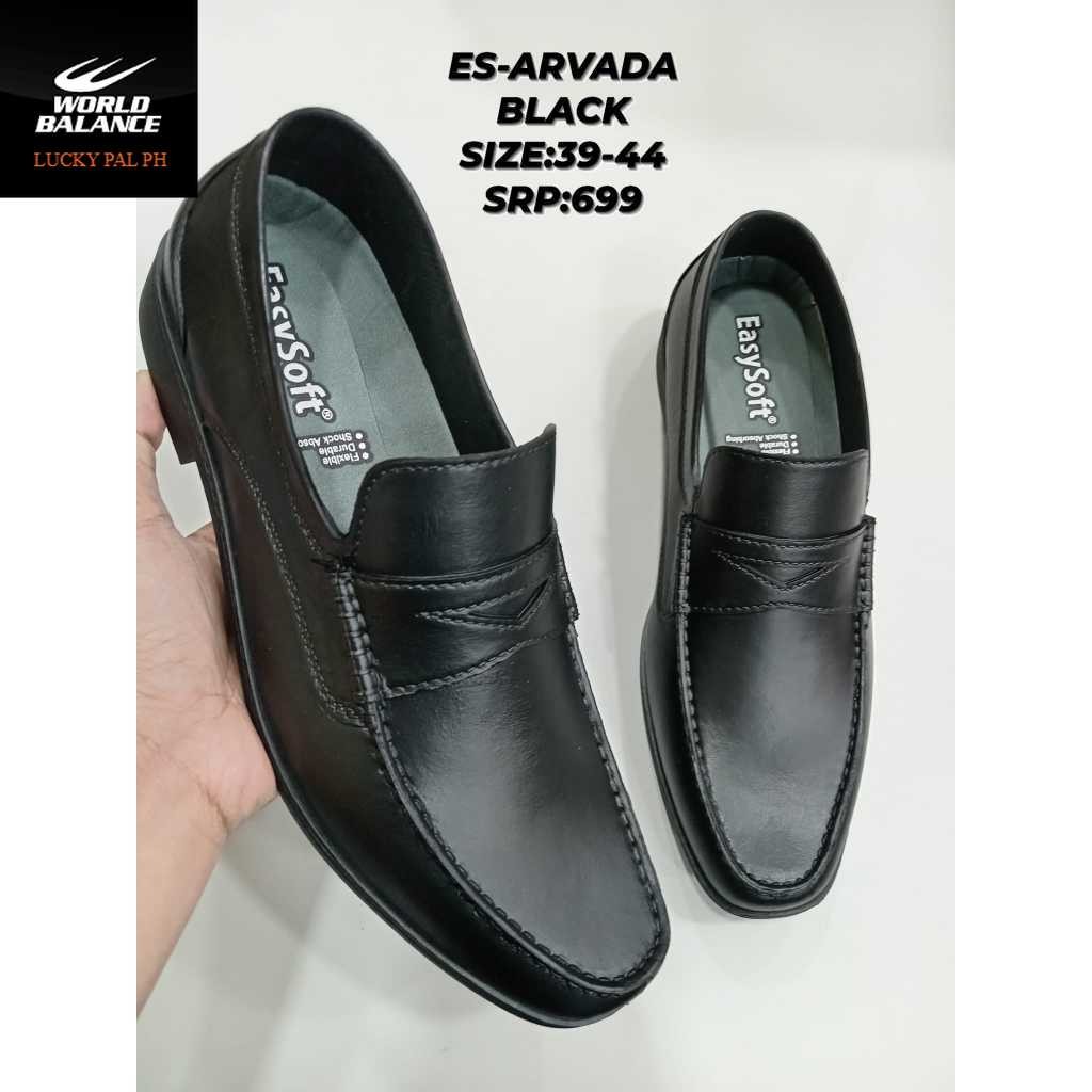 EASY SOFT ARVADA BLACK FORMAL SHOES FOR MEN | Shopee Philippines