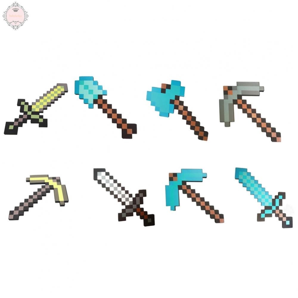 Premium Kids Minecraft Diamond Sword Pickaxe Axe Shovel EVA Weapons for ...