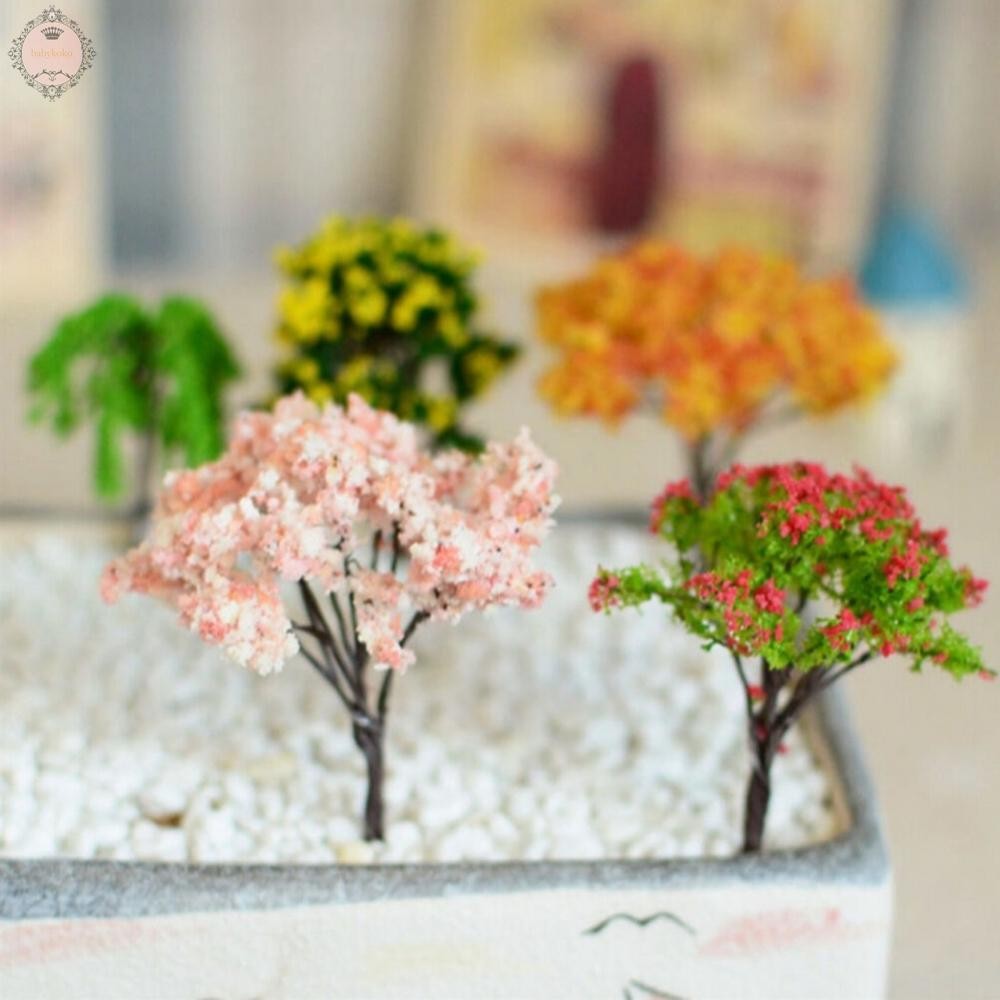 10X Miniature Cherry Tree Fairy Garden Accessory for Model Train Layouts | Shopee Philippines
