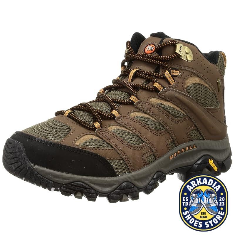 Merrell Men's Moab 3 Synthetic Mid GORE-TEX Hiking Shoes Earth 3E Wide ...