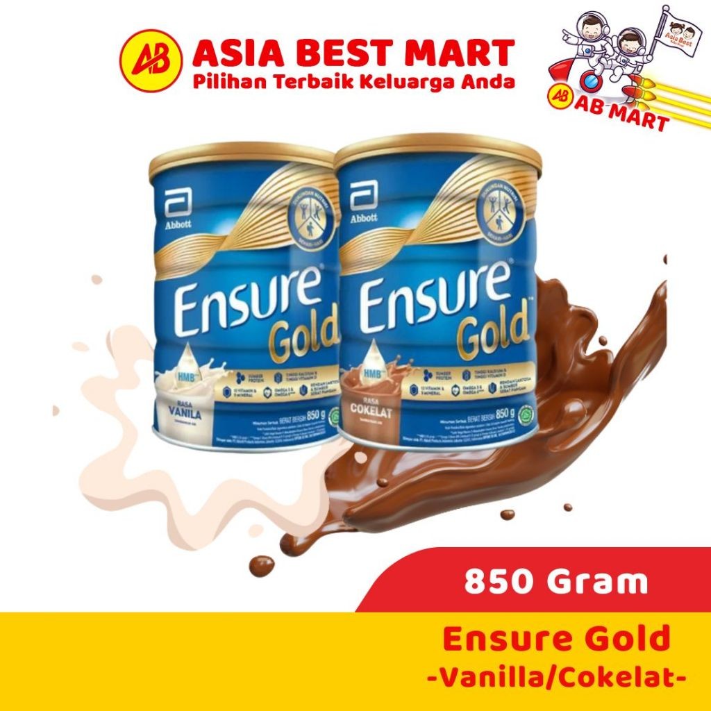 Ensure Gold Vanilla/Chocolate 850 Gr 380 Grams Children's Growth Powder ...