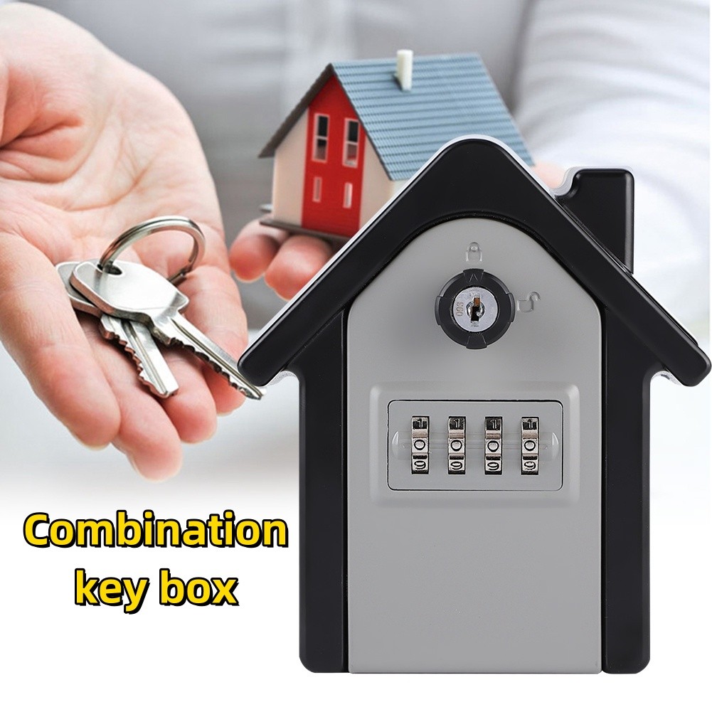 Double Open Code Key Box Safety Wall Mounted Combination Lock Box Anti ...
